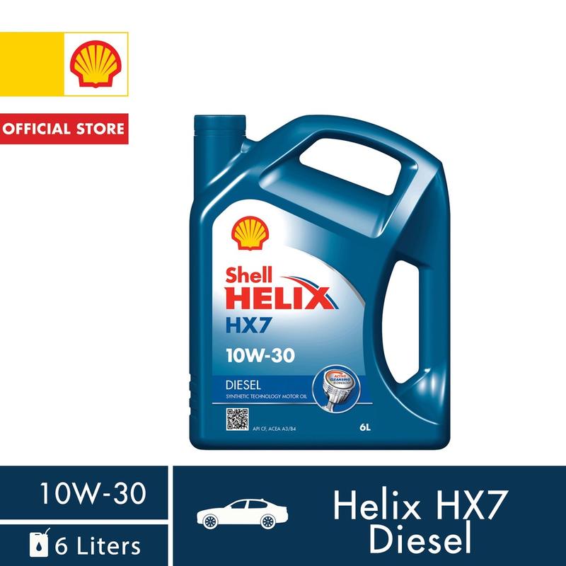 Shell Helix HX7 Diesel 10W-30 Car Engine Oil 6 Liters - TikTok Shop ...