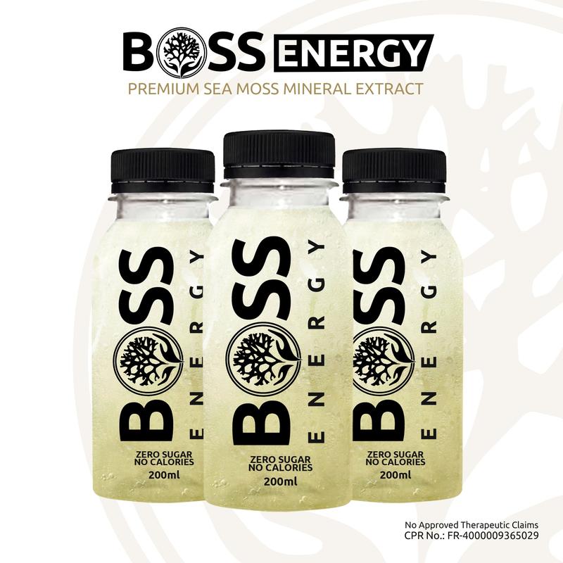(3 bottles) SEA MOSS MINERAL EXTRACT 200ML BOSS ENERGY- NATURAL - TikTok Shop Philippines