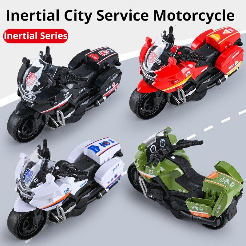 Children Inertia Motorcycle Swat Fire Boys Random Style Toy Car ...