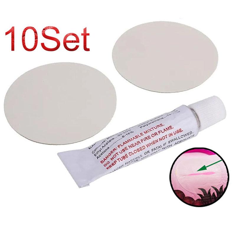 10Set Clear Pool Patch Glue Repair Kit PVC Puncture Repair Tool ...