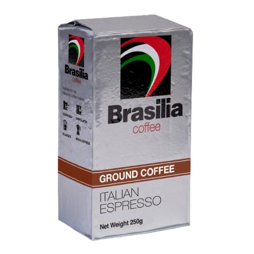 Brasilia Ground Coffee Brick Pack Italian Espresso 250g, 100 - TikTok ...