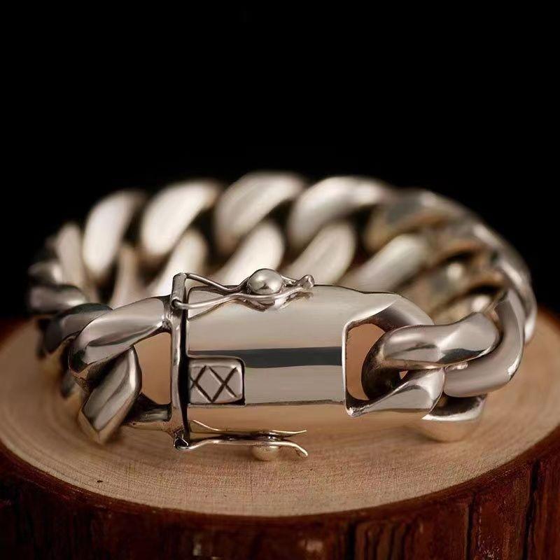 Gelang Tangan S925, Gaya Punk Tebal, Untuk Lelaki dan Wanita - TikTok ...