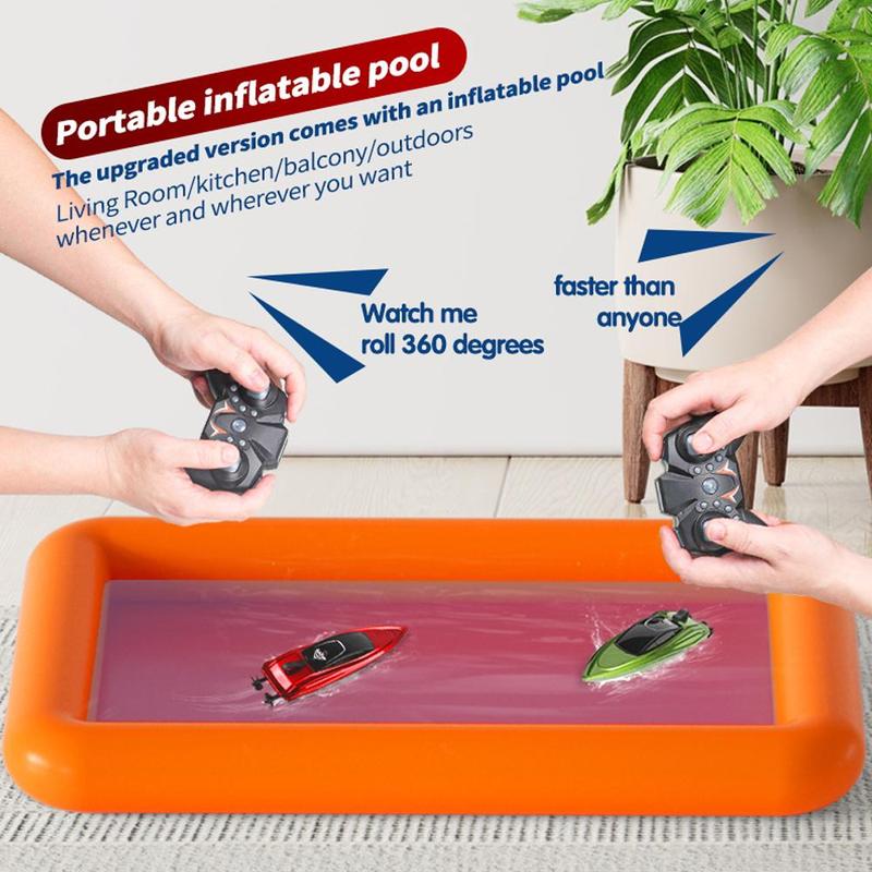 1 Pcs Plastic Mini Remote Control Speed Boat Toy UV Boat Toy - TikTok ...