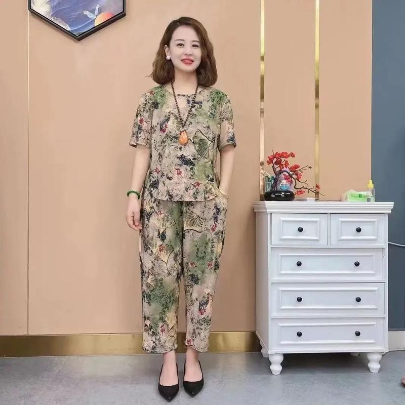 Sut fesyen mewah untuk ibu, sut kasual bersaiz besar yang bergaya ...