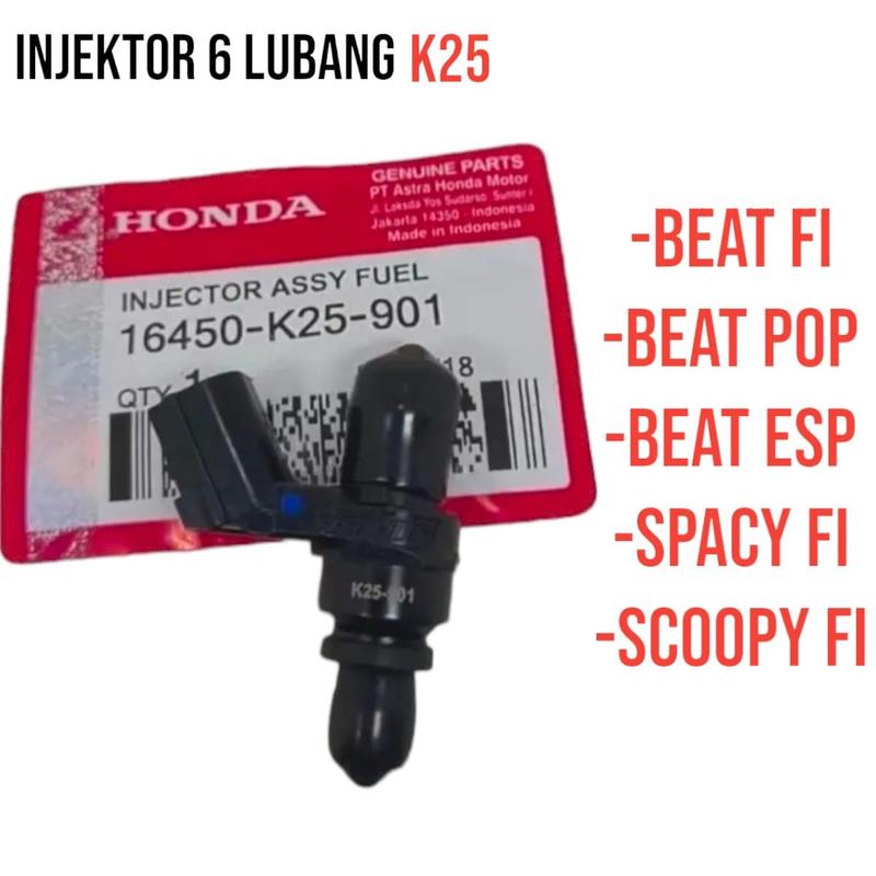 Injektor K25 injektor 6 lubang beat fi-beat pop-beat esp-spacy - Shop ...