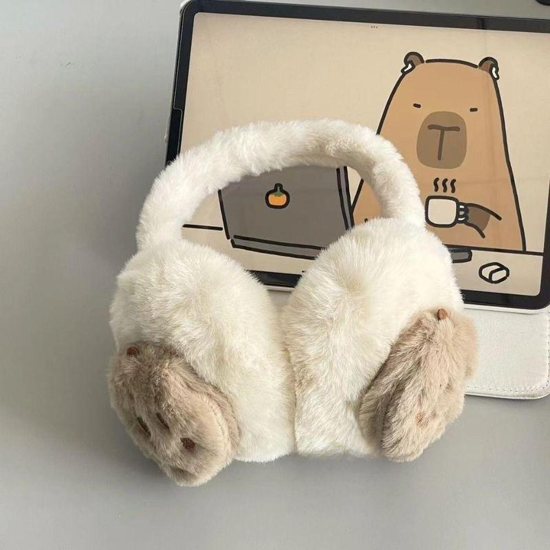 Fashion Capybara Plush Earmuffs Thicken Windproof Winter Earflap - TikTok Shop Singapore