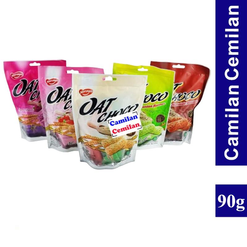 Naraya Oat Mini Choco Snack Sereal Vanilla Pandan Green Tea Strawberry ...