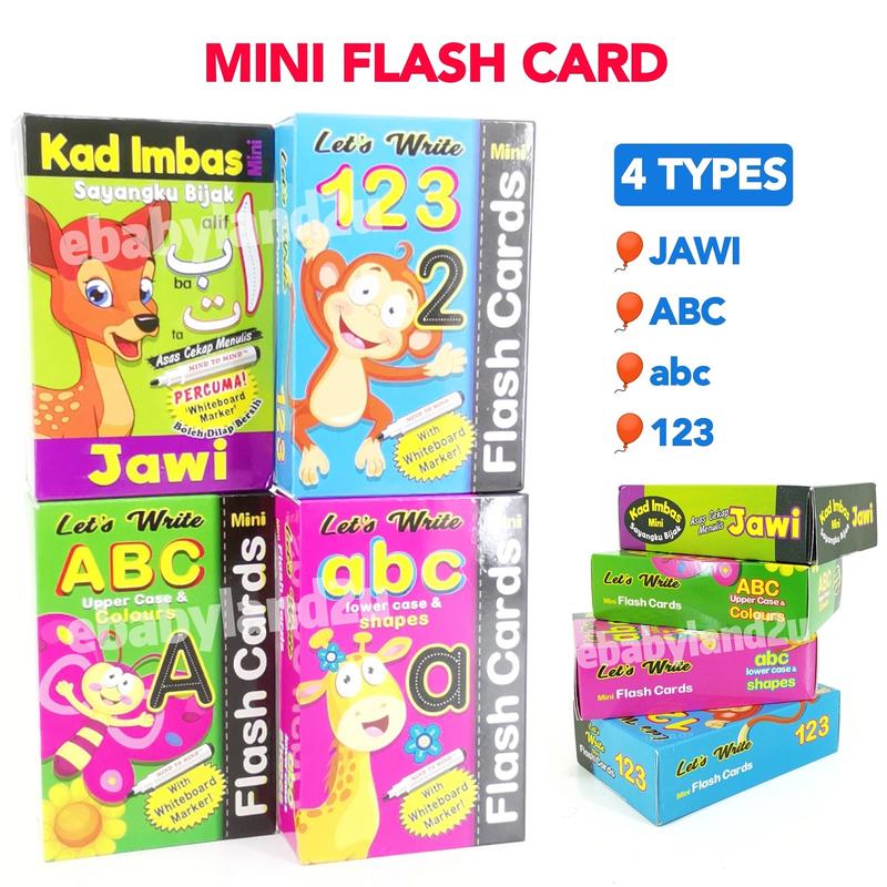 Early Learning Rewritable Flash Card ABC Alphabet Number Writing ...