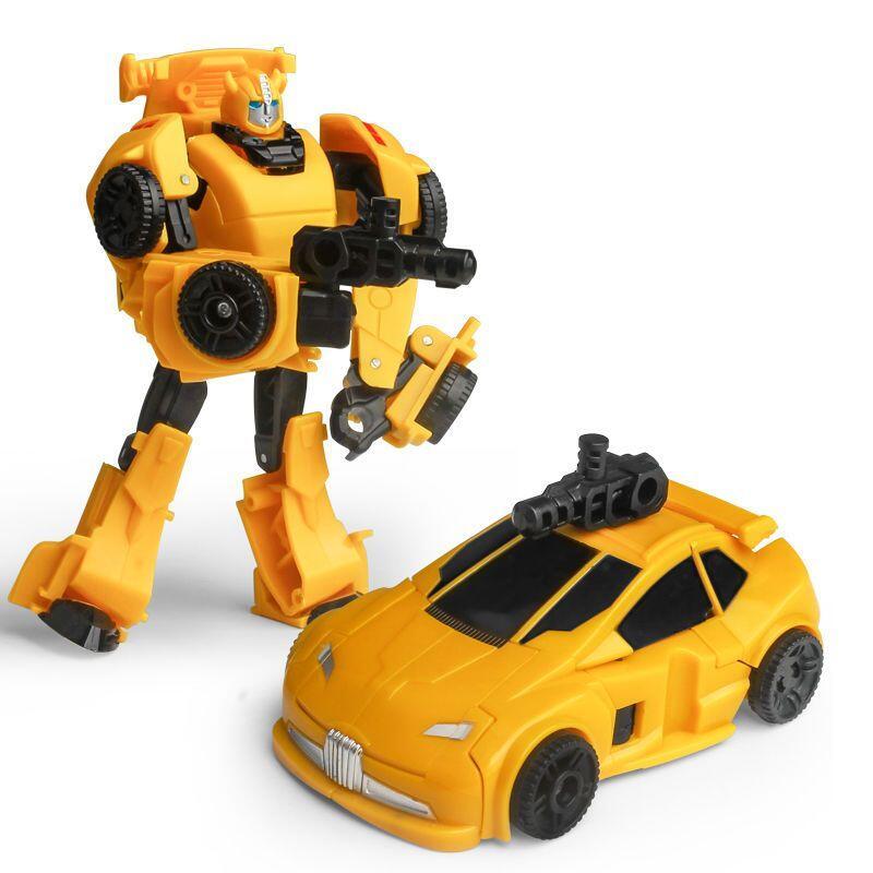 Mainan Transformers, Model Teka-teki Robot Kereta Bumblebee Qingtian ...