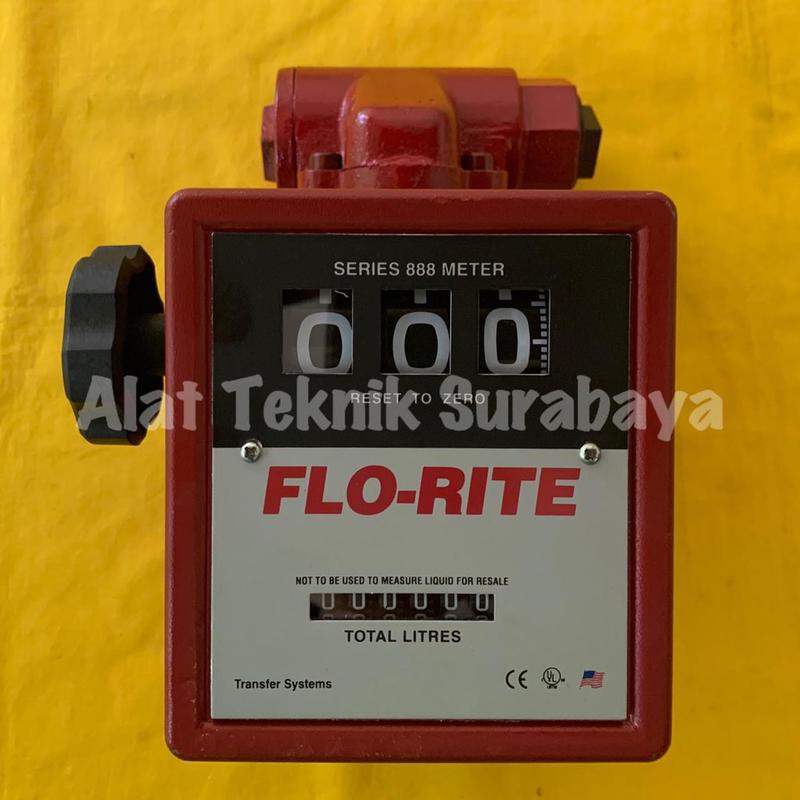 FLOW METER FLORITE 1" X 3 DIGIT / FLO-RITE 1 INCH METERAN MINYAK SOLAR ...