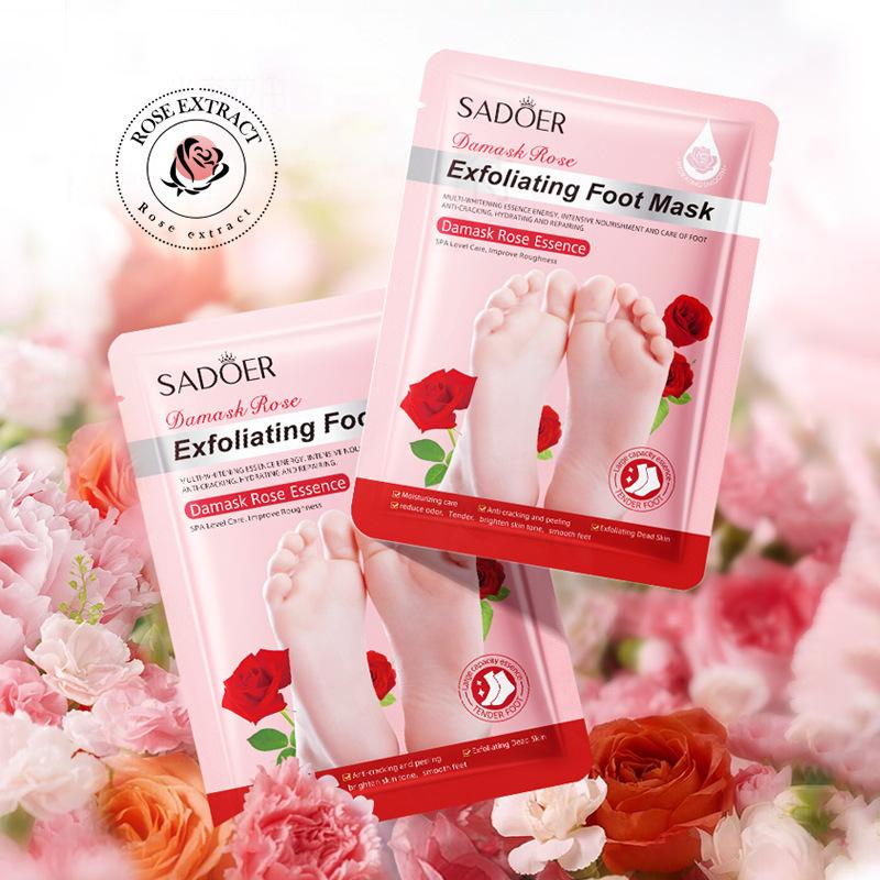 Luxurious Lavender Rose Foot Masks Goat's Milk Foot Treatmen - TikTok ...
