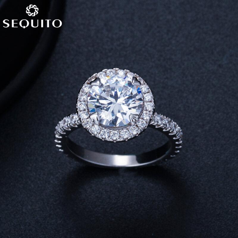 SEQUITO Luxury 18K White Rose Gold Filled Wedding Band Micro - TikTok ...