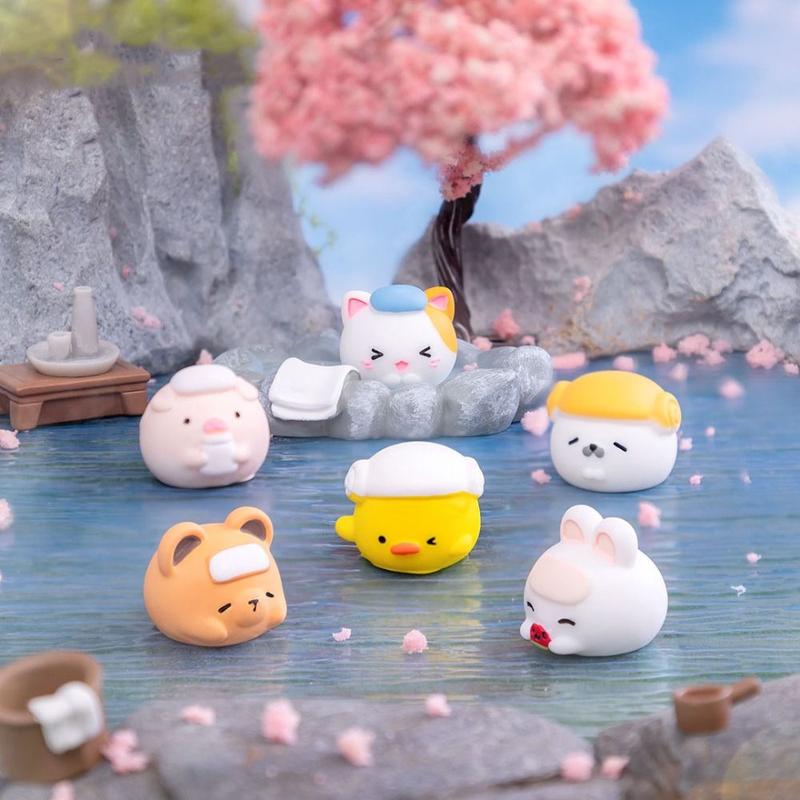 Gift Resin Miniature Animal Figurines DIY Hot Springs Cartoo - TikTok ...