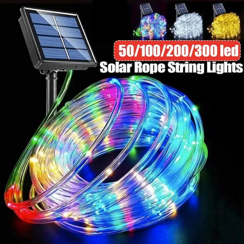Lampu LED Tali Tiub Suria Luaran, Lampu Rentetan Peri, Hiasa - TikTok ...