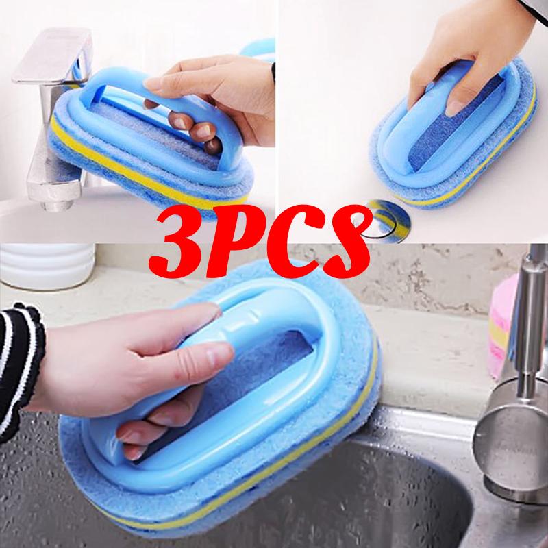 3PCS Handheld Sponge Kitchen Cleaning Bathtub Ceramic Tile Glass ...