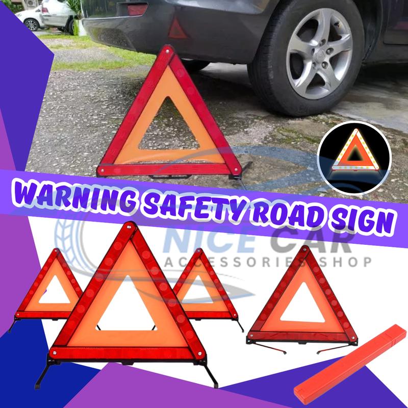 Car Road Warning Safety Road Sign Emergency Reflective Triangle ...