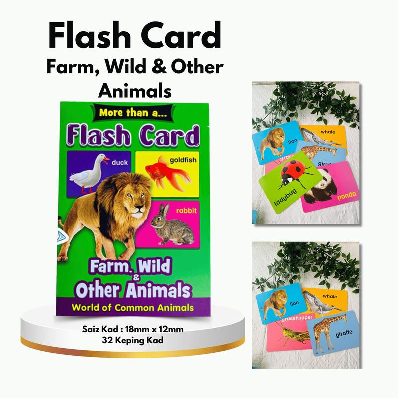 [MOMMY HAPPY] Flash Card Besar | Farm, Wild and Other Animal - TikTok ...