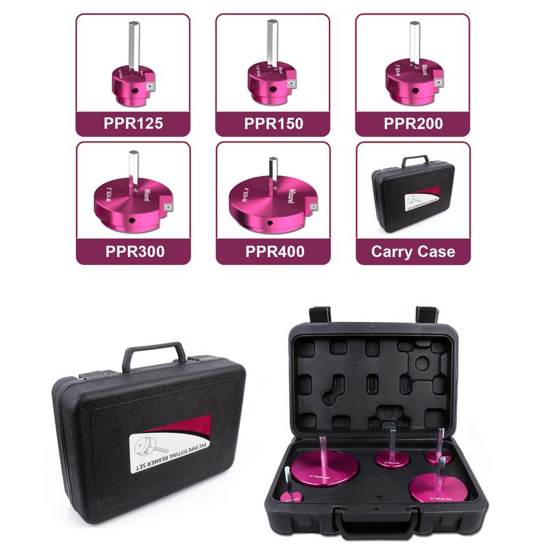 Pipe Tools Reamers Multi-Size PVC Pipe Reamer Kit Tool Accessories ...