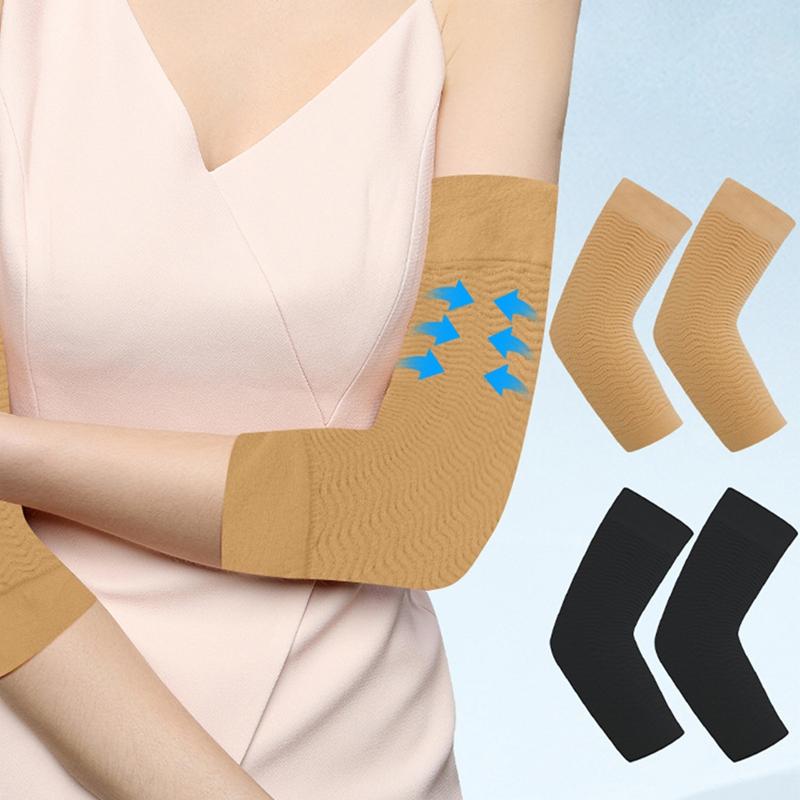 1Pair Women's Arm Sleeves Breathable Wave Shaped Knitted Elastic ...