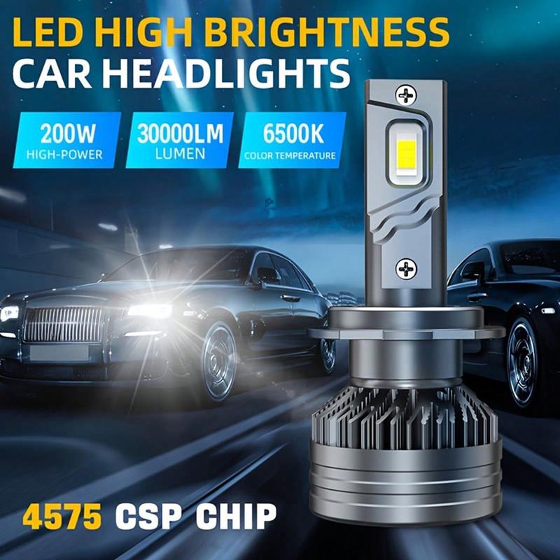 2pcs New Style Car LED Headlights H1 H4 H7 H11 3570-6 Chip Car Luminous ...