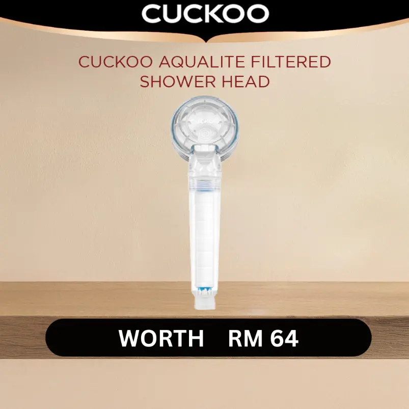 CUCKOO AquaLite Filtered Shower Head With Body Filter (1 Piece) - BB ...