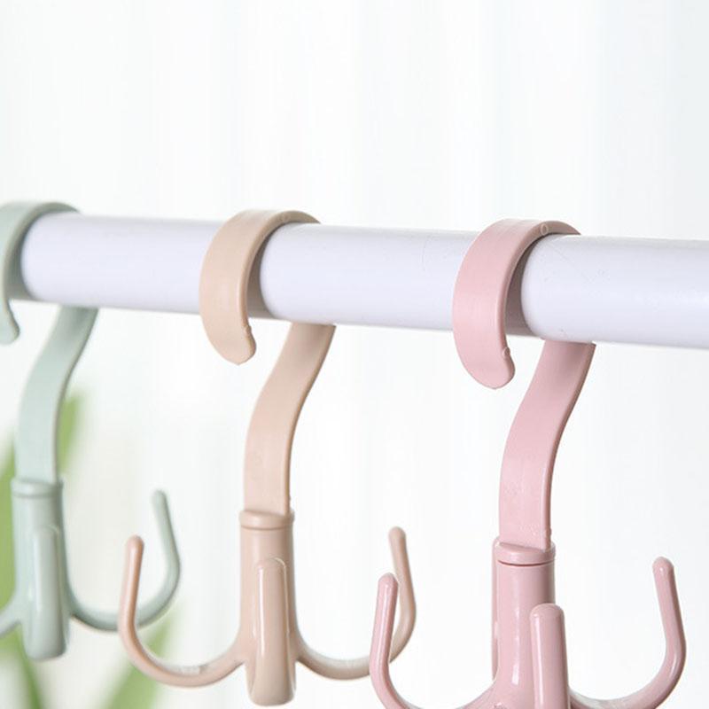 10pcs 360-Degree Rotating Four-Claw Hooks Dry-Wet Dual-Use Towel Hanger ...