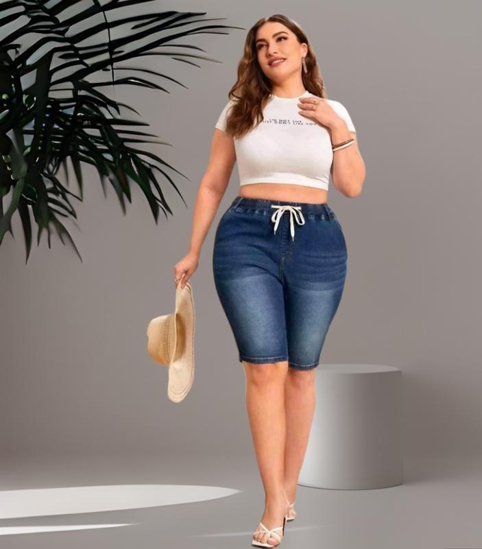 006 GARTERIZED HIGHWAIST STRECHABLE PLUS SIZE DENIM TOKONG Jeans ...