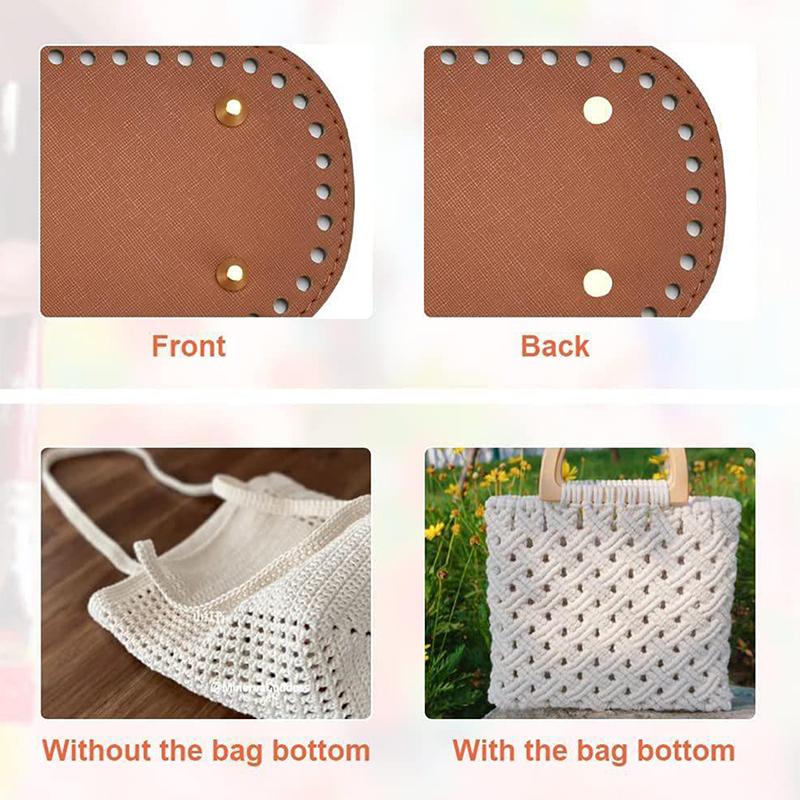 22*10cm Long Bottom for Knitted Bag PU Leather Bag Base Handmade ...