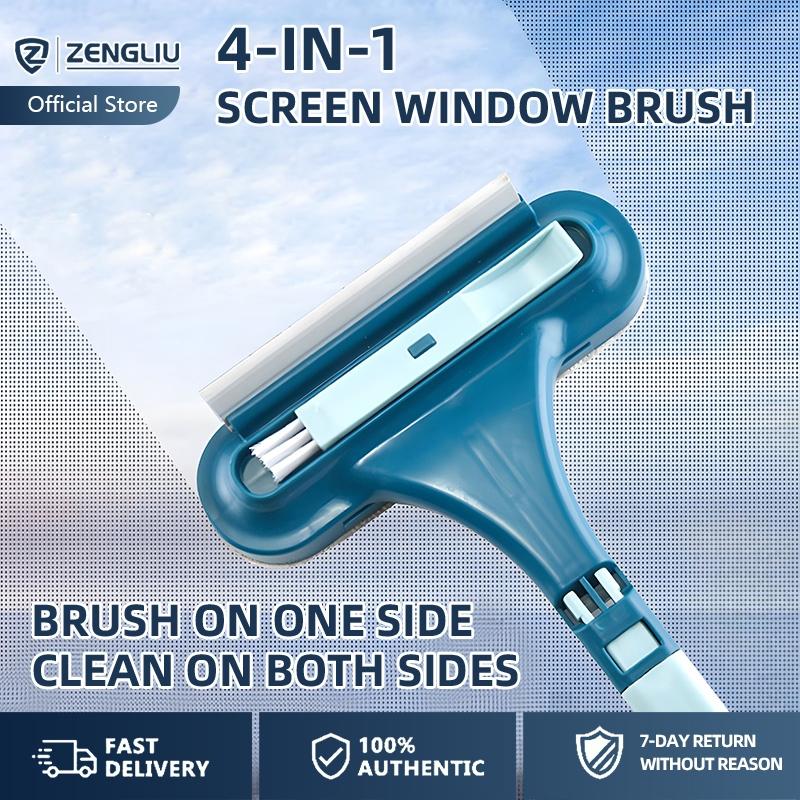 4 In 1 Multi-Functional Screen Window Brush Dust Remover Double-Sided ...