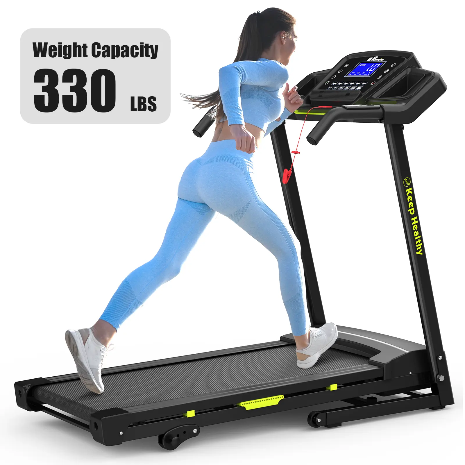 XMKEY Folding Fitness Home Treadmill with Incline 330lb Weight - TikTok ...