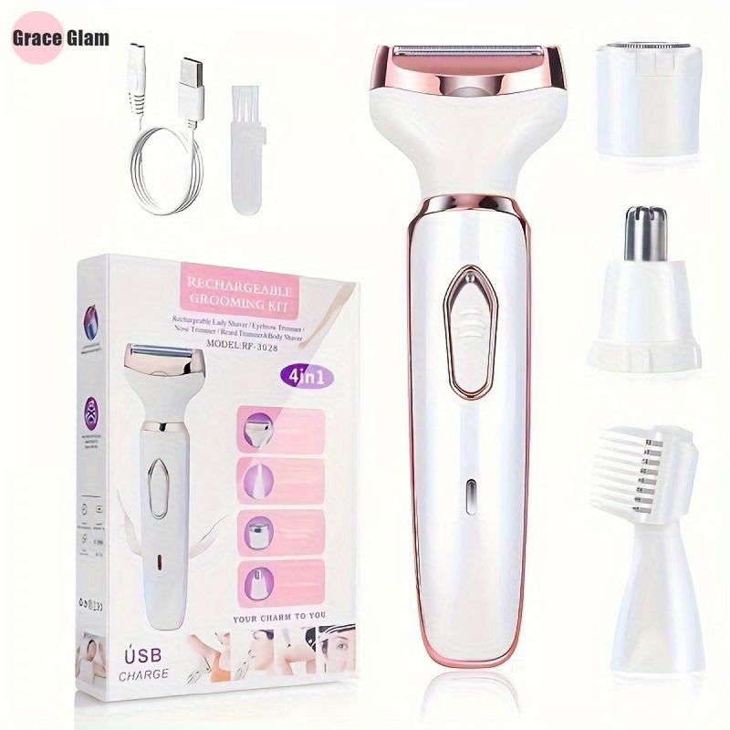 4 in 1 Women's electric shaving set，women's shaving, suitable for ...