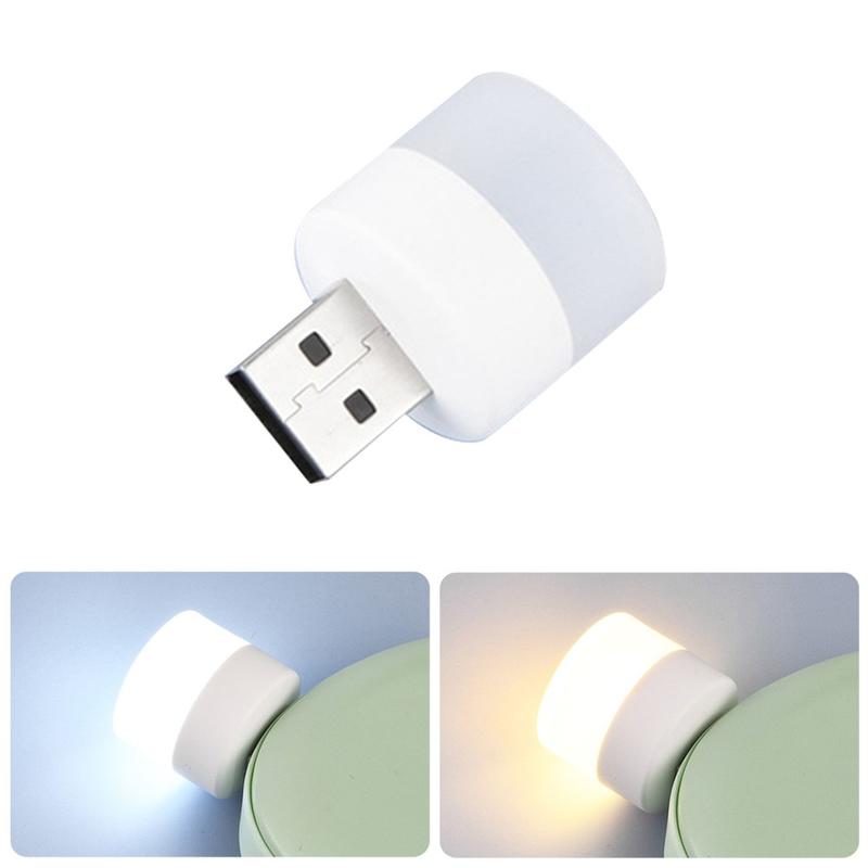 USB night light lamp round light portable night light mini nightlight ...