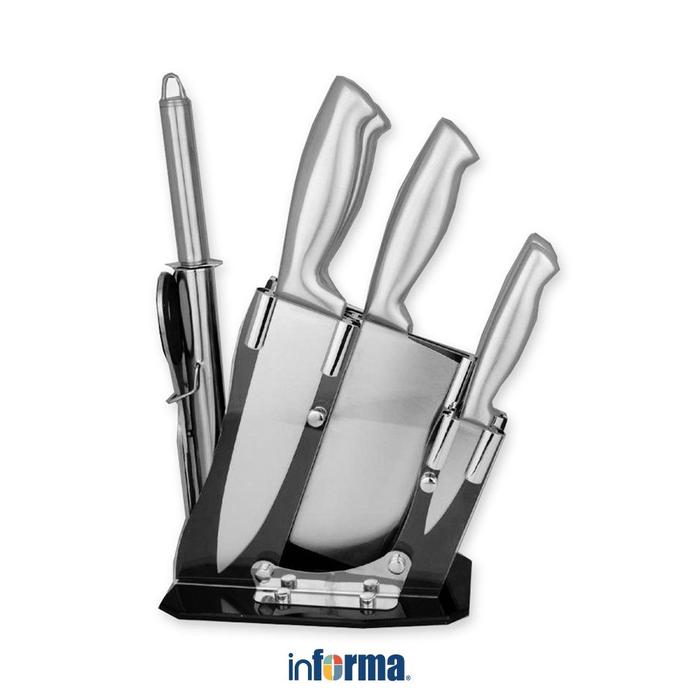 Promo Informa Cooking Color Set 8 Pcs Pisau Dapur Dengan Block ...