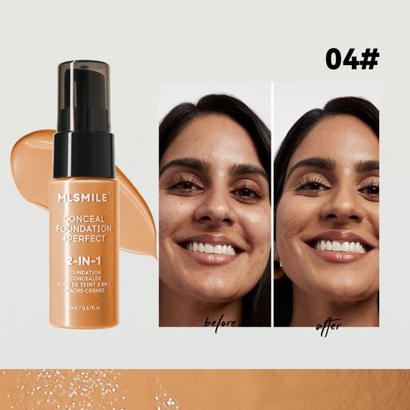 New Waterproof Liquid Foundation Oil-Control Matte Face Foundation ...