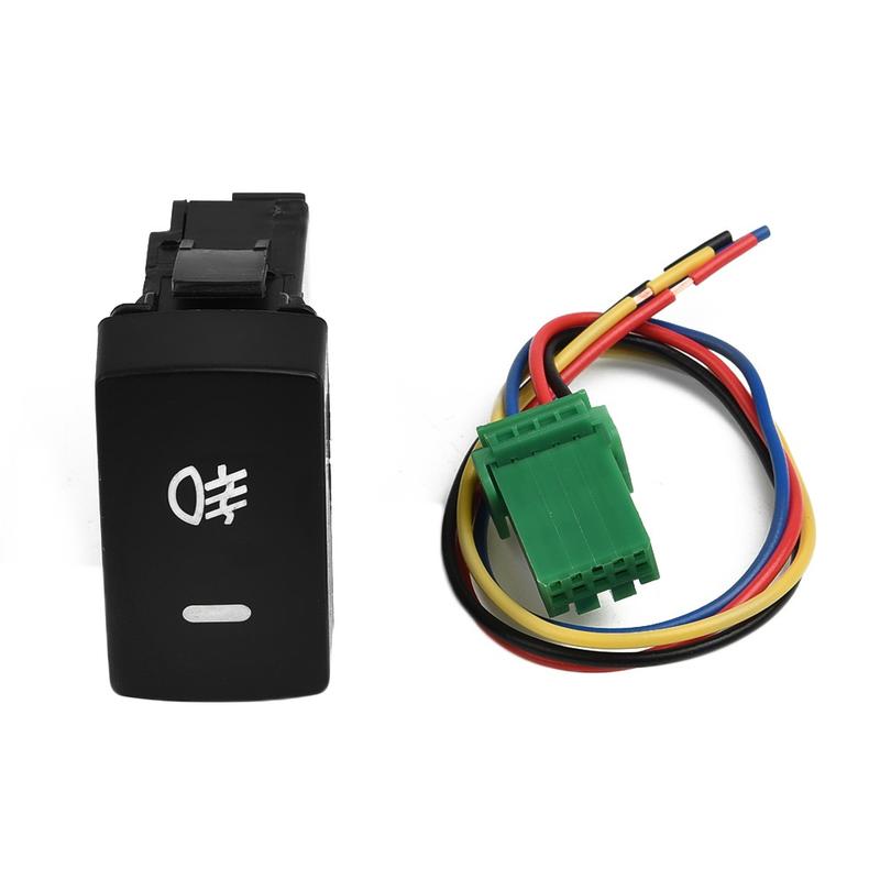 5Pin LED Car Push Button Fog Light Switch with Wire for Civi - TikTok ...