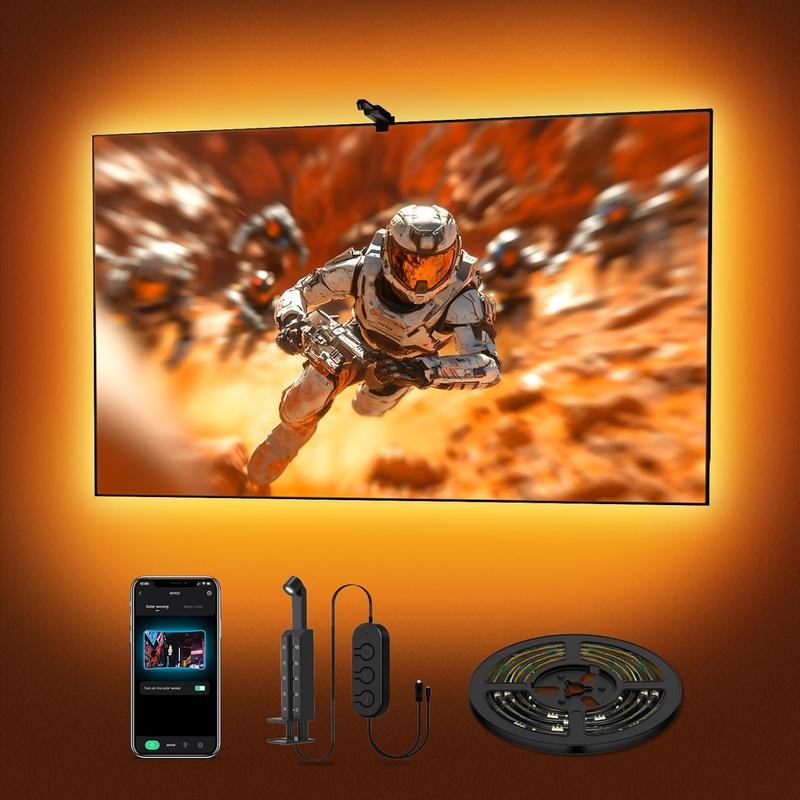 TV LED backlight-14.8ft, for 24-100inch TV/pc. AR sensor, ap - TikTok Shop