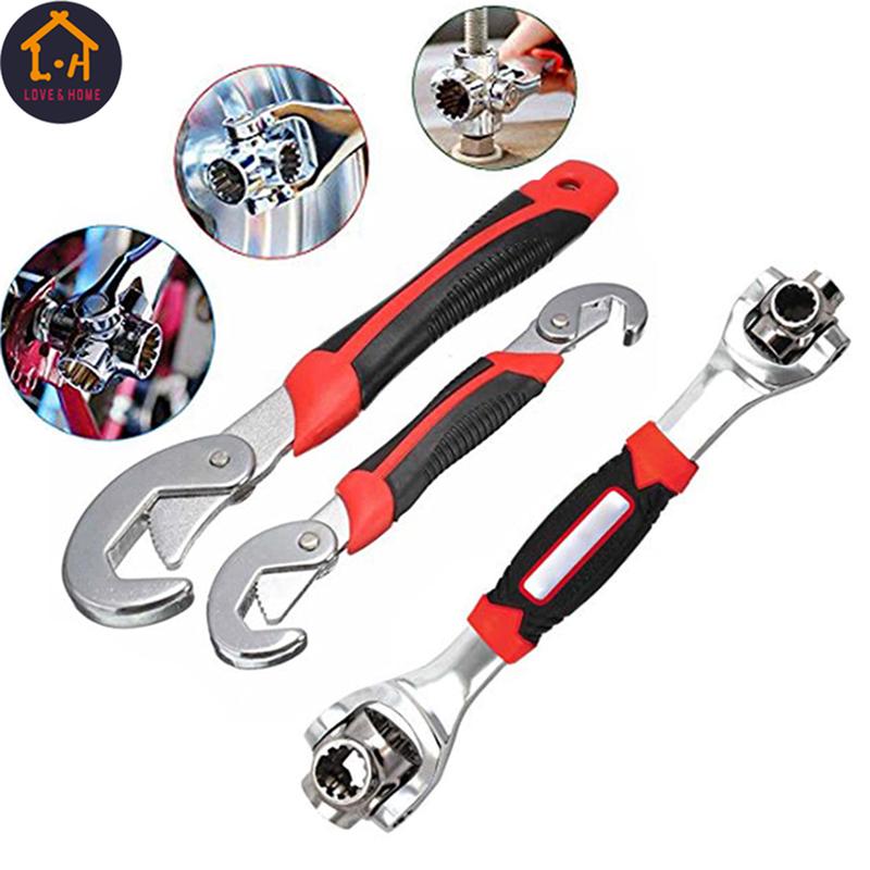 LOVE&HOME Universal Grip Wrenches 2-piece Set (Black/Red) W/ - TikTok ...
