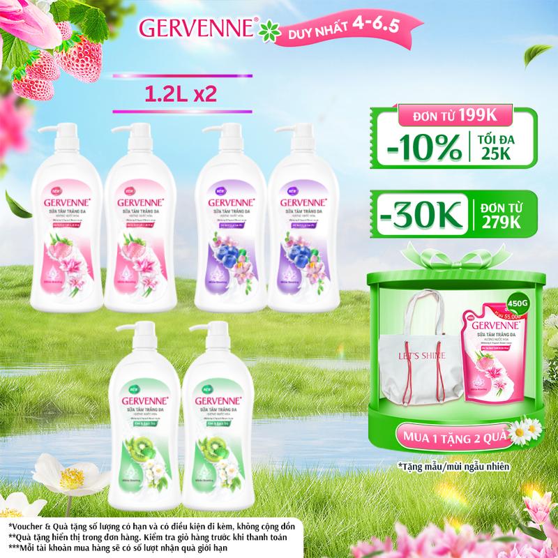 Combo 2 Sữa Tắm Dưỡng Body dành cho nữ Hương Nước Hoa Gervenne - TikTok ...