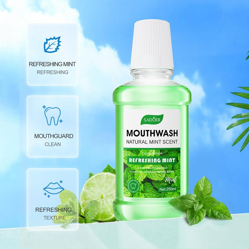 Mint Flavor Mouthwh Fresh Breath Teeth Cleaning Oral Care Solution ...