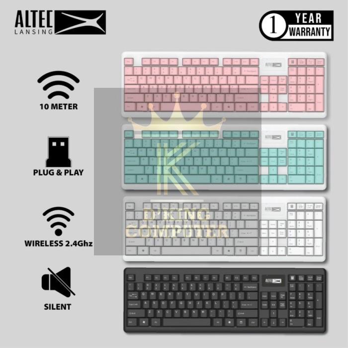 Jual Keyboard wireless altec lansing ALBK6314 - Cyan - Kota Medan - D ...