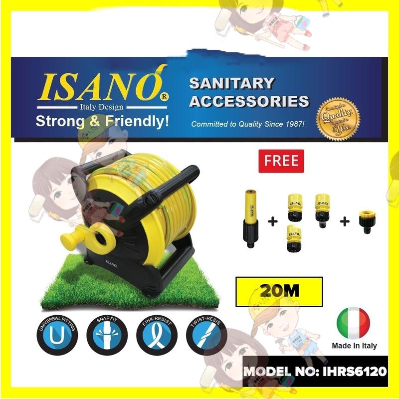 ready stock ISANO 20METER atau 15METER STACKABLE HOSE REEL SET dengan ...