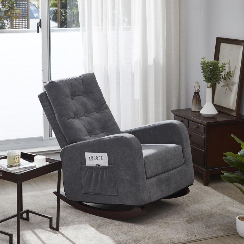 Luxury High Back Reading Chair - Traditional Design with Curved Arms ...