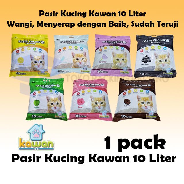 Jual Pasir Kucing Kawan / Pasir Kucing Gumpal Wangi 10 Liter - Jakarta ...