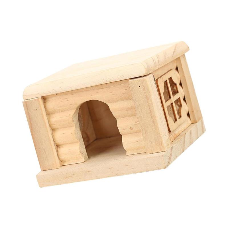 Wooden Hamster House Small Animals Pets House for Mice Rat Syrian ...