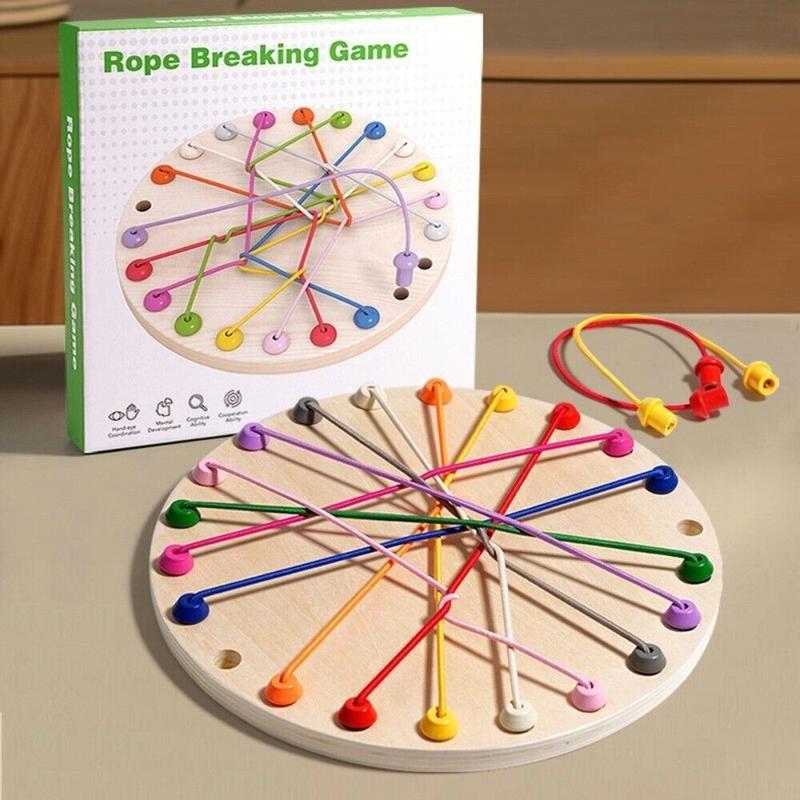 New Logical Thinking Rope Knots Game Color Learning Brain Strategy ...