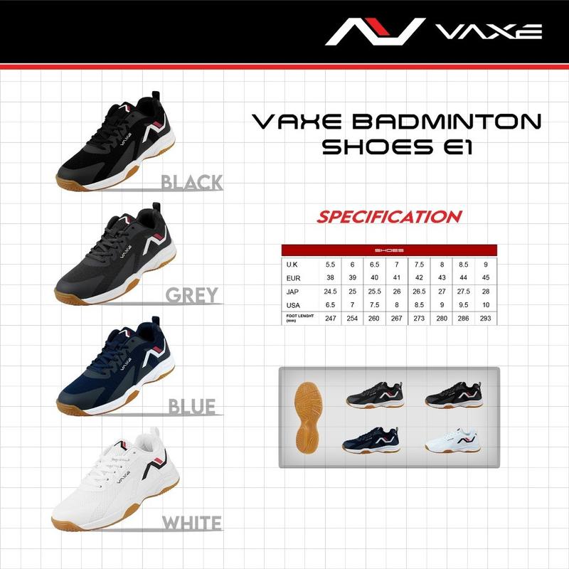 VAXE Badminton Shoes E1 Kasut Badminton [ 4 Color ] - TikTok Shop Malaysia