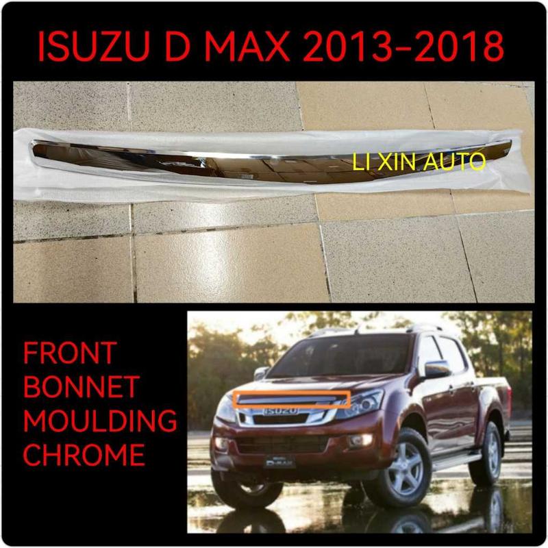ISUZU D MAX 2013-2018 FRONT BONNET MOULDING CHROME - TikTok Shop Malaysia