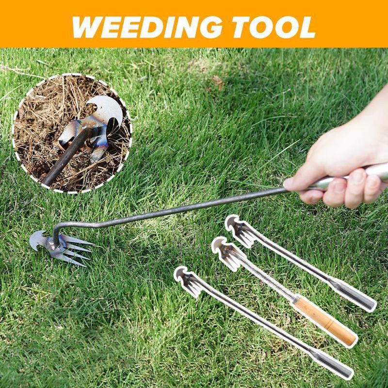 Gardening Weeding Tool 4 Teeth Farm Weeders Hoe Weed Remover - TikTok ...