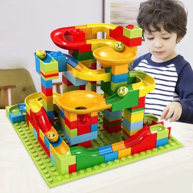 COD 168PCS DIY marble race track ball block funnel slide brick - TikTok ...