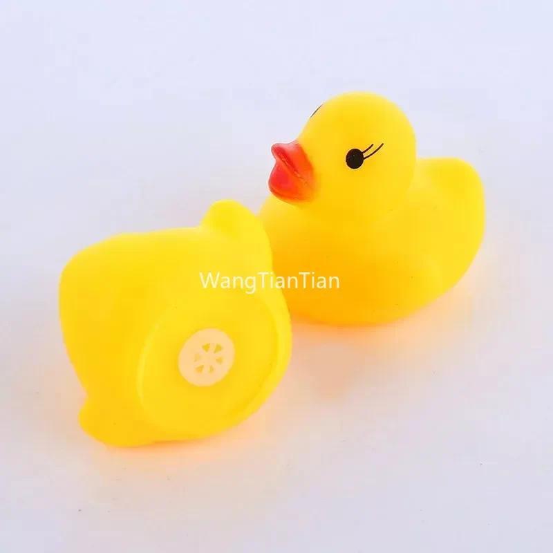 Cute Baby Kids Squeaky Rubber Ducks Bath Bathe Room Water Fu - TikTok ...
